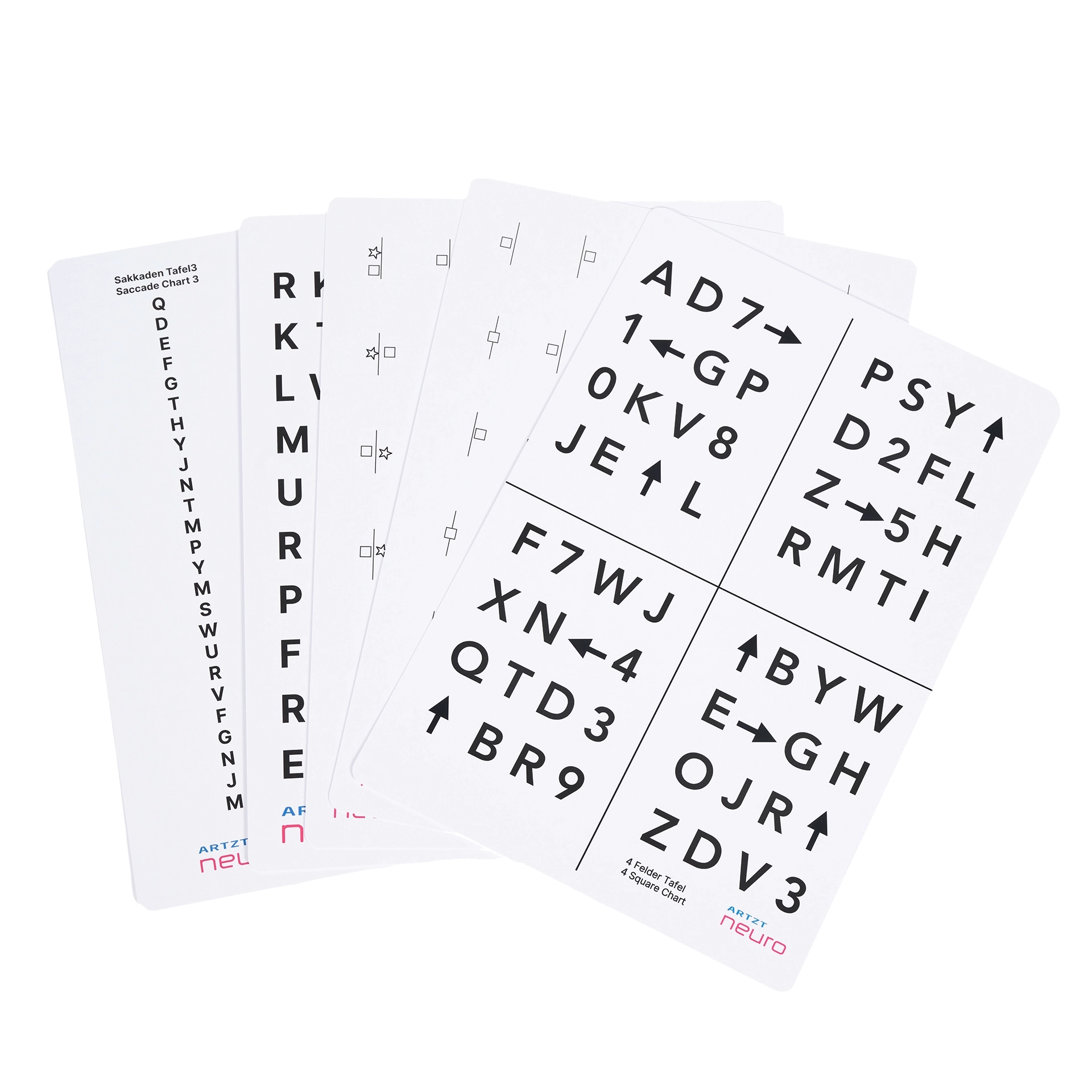 Eye charts for visual training | ARTZT neuro